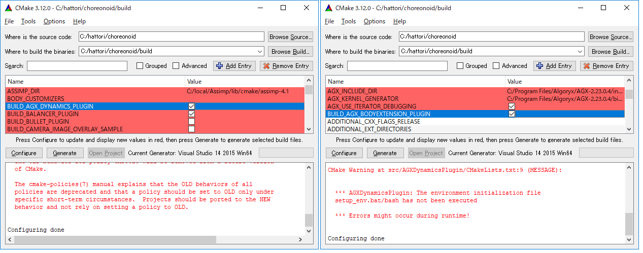 Building and installing the AGX Dynamics plugin (Windows) — Choreonoid master documentation