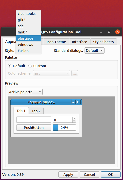 Qt関連の設定 — Choreonoid 開発版 ドキュメント